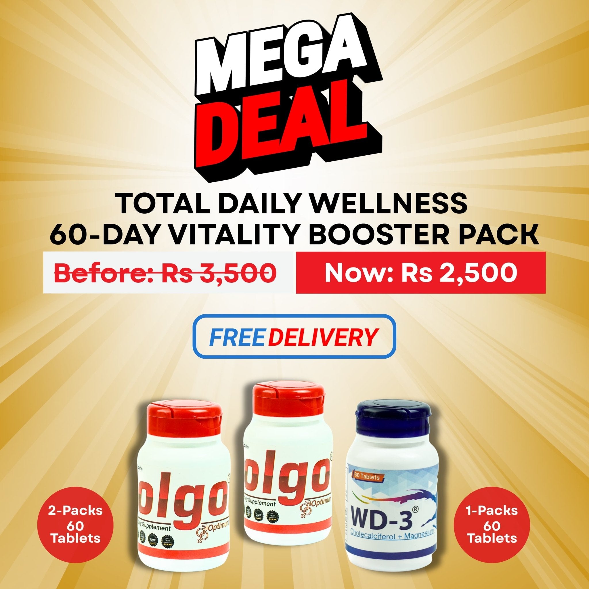 Total Daily Wellness - 60 Day Vitality Booster Pack – Bionta Sports